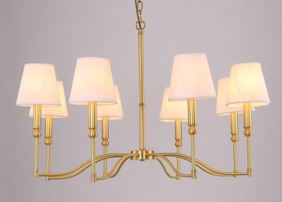 Cina Candelieri contemporanei di illuminazione degli insediamenti 8 tonalità bianche del tessuto in vendita