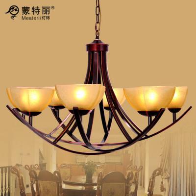 China Luces de techo del hierro labrado del estilo de Europa 8 ligeras/lámparas del hierro labrado en venta