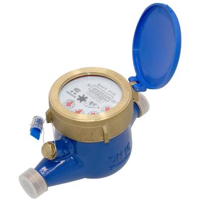 China Factory Direct Sale High Quality Brass Body Domestic Water Meter Horizontal Installation OEM Support Pulse Output Good Price for sale