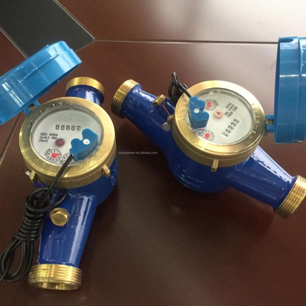 Quality Factory Direct Sale High Quality Brass Body Domestic Water Meter Horizontal for sale