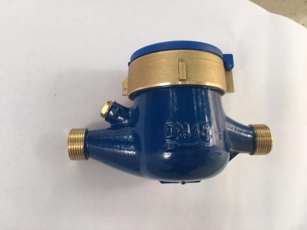 Quality Magnetic Drive 1/2 Inch R160 Multi Jet Cold Water Meter Cast Iron Body External for sale