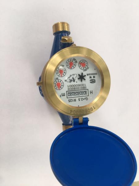 Quality Magnetic Drive 1/2 Inch R160 Multi Jet Cold Water Meter Cast Iron Body External for sale