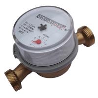 Quality 1/2'' Single Jet Brass Body Water Meter with Pulse Output Function for sale