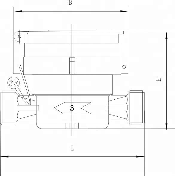 Quality Single Jet Dry Type Cold Water Meter (LXSG-8D-25D) for Direct Drinking Water for sale