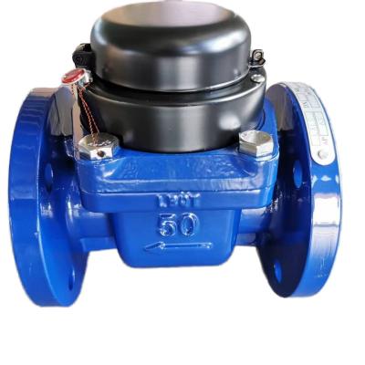 China 4 Inch to 8 Inch Horizontal Woltmann Dry Type Detachable Measuring Unit Industry Cold Water Meter for sale