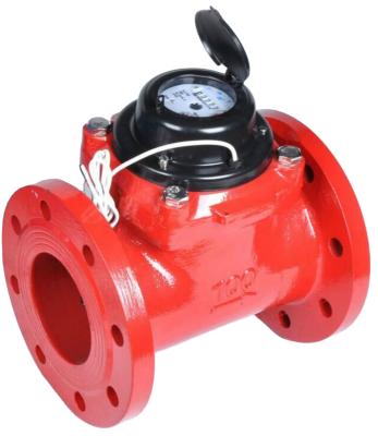 China Customizable Large Caliber Horizontal Hot Water Flow Meters Wet Type with Woltman Horizontal Flange Connection OEM Product for sale