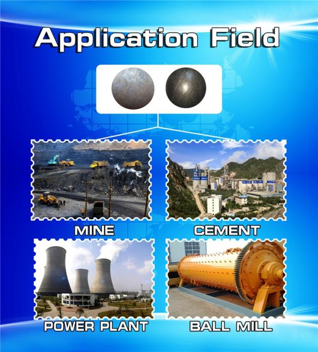 Hot Rolling Forged steel grinding ball for gold and copper mining
