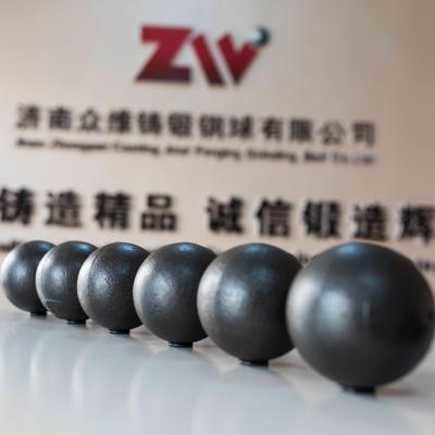 China Cast Iron Mining 62 HRC High Chrome Grinding Media Balls for sale