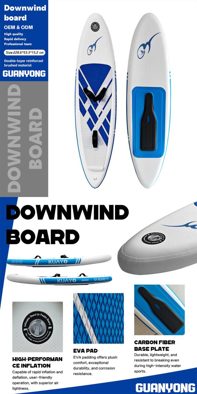 OEM Waterplay inflatable hydrofoil surfboard in action on water