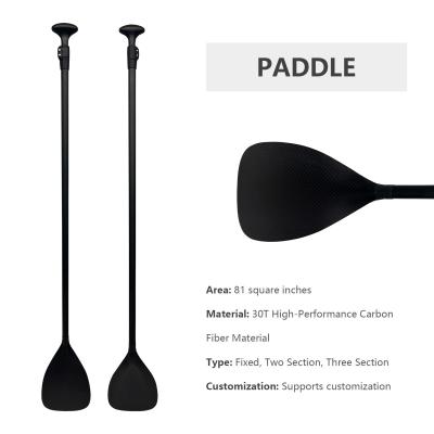 China 2 3 Sections Carbon Paddle Downwind SUP Stand Up Paddle Carbon Ultra Light for sale