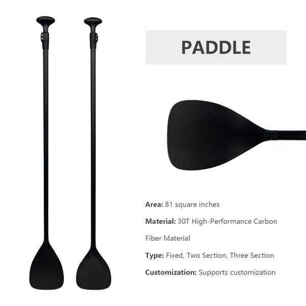 Quality 2 3 Sections Carbon Paddle Downwind SUP Stand Up Paddle Carbon Ultra Light for sale
