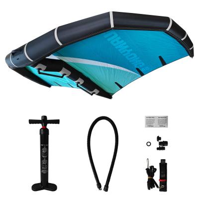 China Inflatable 6M Wing Foiling With Air Pump Handle Hard Carbon Fiber Wingsurf Wing for sale