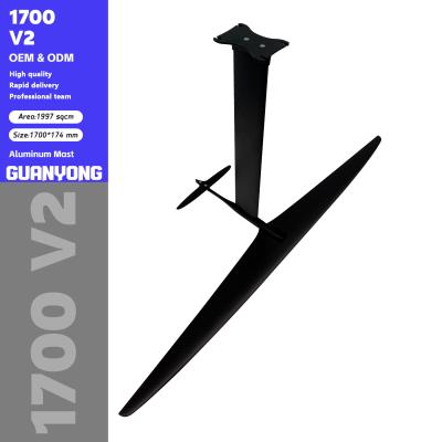 China 2025 Large Front Wing 1700 V2 High Performance Carbon Fiber Beginners Foil Water Sport for sale