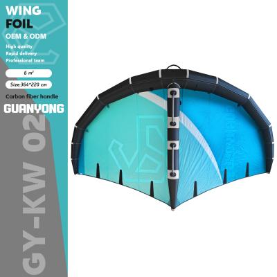 China 6m2 Wing Foil Sail Windsurfing Kite Wing Foil Wingfoil Riders 5.4KG 6PSI for sale