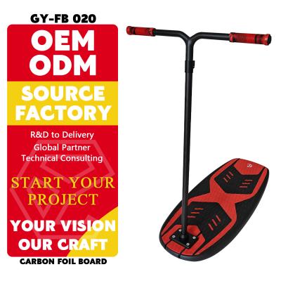 China Detachable Stand Up Paddle Foil 95cm Pumping Fiber Surfboard With Handlebar for sale