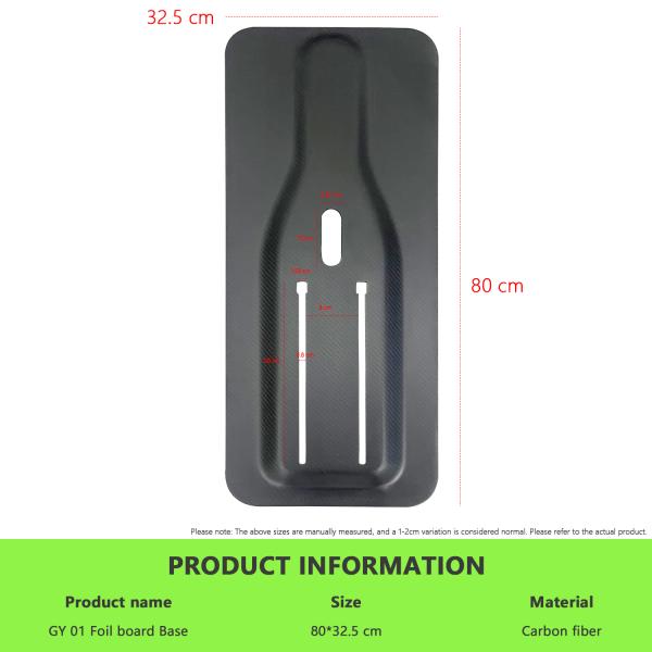 Quality Universal Foil Mount Hydrofoil Board Plate Carbon Fiber Surfboard Base Accessory for sale