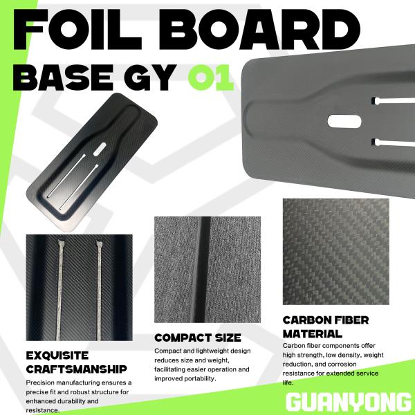 Quality Universal Foil Mount Hydrofoil Board Plate Carbon Fiber Surfboard Base Accessory for sale