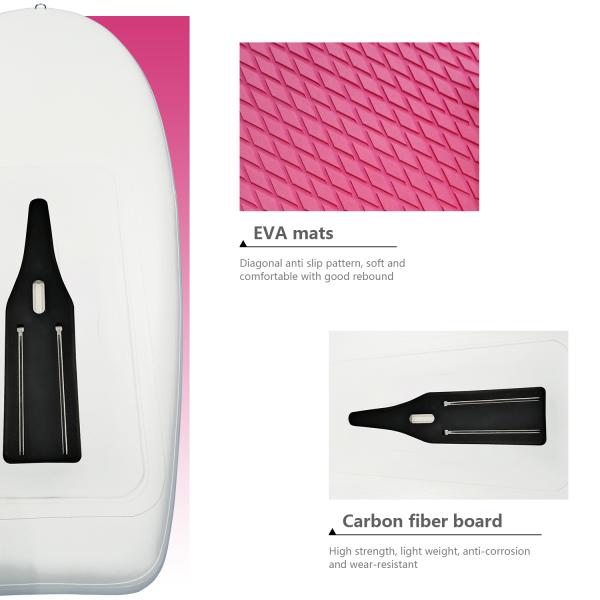 Quality Customizable PVC Inflatable Surfboard Carbon Fiber Rigid Paddle Board For Kit for sale