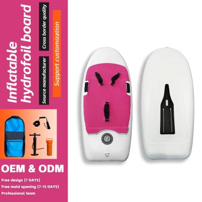 China Customizable PVC Inflatable Surfboard  Carbon Fiber Rigid Paddle Board For Kit Foil for sale