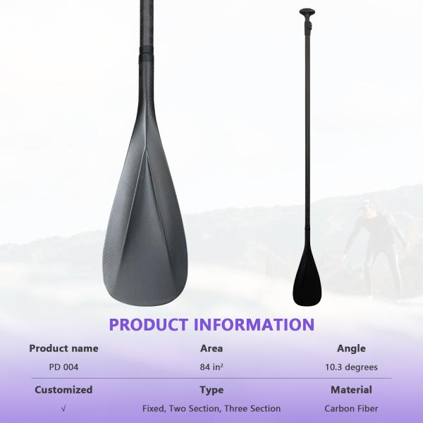 Quality Customizable Logo Sup Paddle Board Lightweight 9kg 2 Piece Carbon Sup Paddle for sale