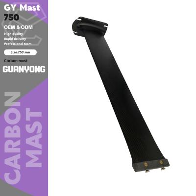China 75cm Carbon Mast Wingfoil Waterplay Carbon Sailboat Mast Customized Logo for sale