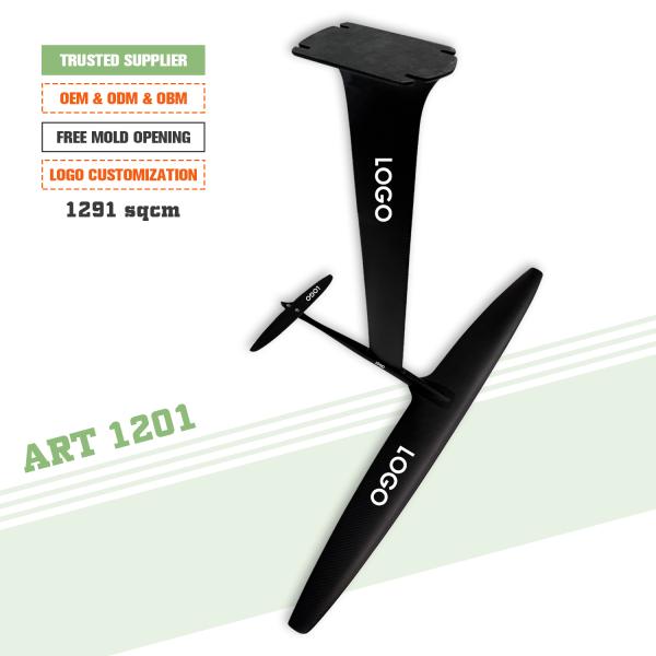 Quality Black Water Hydrofoil Board Carbon Fiber Wingfoil Pump Foil Stand Up Paddle Foil Board for sale