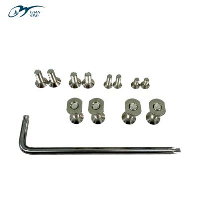 China Stainless Steel Screws Surfing Wing Foil Front Wing Hydrofoil Accessory Part M8 M6 for sale