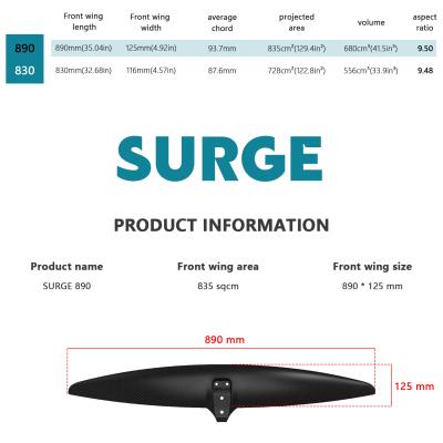 China AXIS SURGE Foils 890 Carbon Hydrofoil wing for Wing foilers, Para-wingers and kite foilers for sale