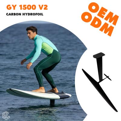 China Ultra High Aspect Carbon Hydrofoil Set GY1500 V2 for Maximum Glide Pump Foil and Endless Riding Performance for sale
