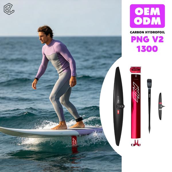 Quality PNG 1300 V2 for SUP/Prone Surfingn Ultra-light-wind Wingfoiling with Axis Black Fuselage Skinny Surf Stab Rear Wing for sale