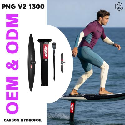 China AXIS PNG1300V2 High Aspect Ratio Carbon Fiber Hydrofoil Front wing with AXIS HM Mast Black fuselage and Skinny Stab for sale