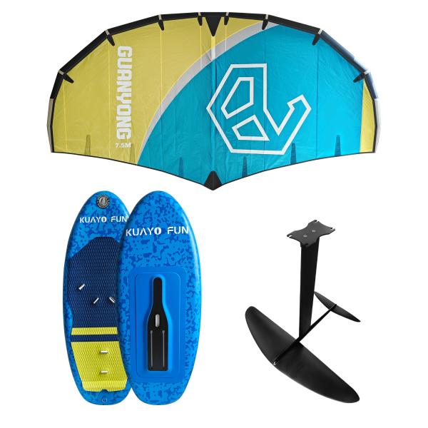 Quality OEM ODM Wingfoil Kitesurf Wing Wind Efoil Sup Hydrofoil Inflatable PVC Surfboard Three-Piece Foil Set For Surfing for sale