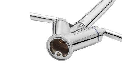 Cina Doppia maniglia mono mixer rubinetto di cucina cromo con boccaglio girevole a 360 gradi in vendita