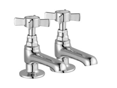 Cina 1/2 coppia di rubinetti da bagno in ottone tradizionali in vendita