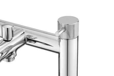China Double Handle Bath Shower Faucet luxurious polished chrome finish T9681 for sale