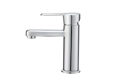 China Coral T9742W Sink Mixer Single Lever Morden Style Chrome Finish for sale