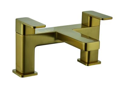China Brushed Gold Bathroom Wall Mixer With Durability And Reliability for sale