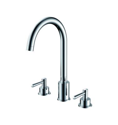 中国 クローム 仕上げ 盆 ミキサー 蛇口 3 穴 双柄 販売のため