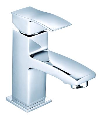 中国 Chrome Finish Modern Brass Basin Mixer Faucet For Bathroom T2042 販売のため