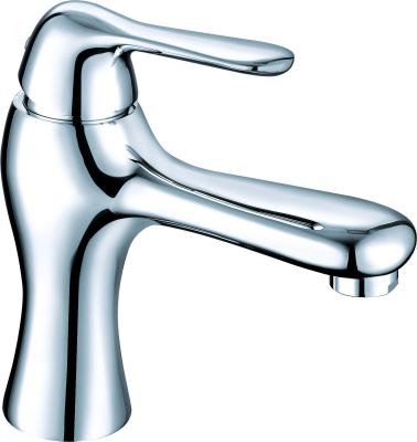 中国 Modern Style Brass Material Basin Mixer Faucet With Chrome Finish T2052 販売のため