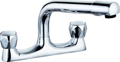 중국 목욕실 T8068을위한 크롬 완공과 함께 듀얼 핸들 베이징 믹서 펌프 판매용