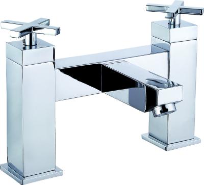 Faucon à double poignée pour mélangeur de bassin en finition chrome pour salle de bains moderne T8304