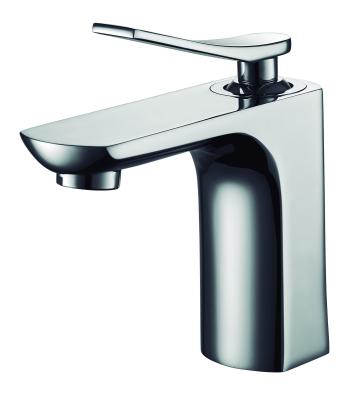 China Chrome Finish Single Handle Basin Mixer Faucet voor stijlvolle badkamer T9162W Te koop