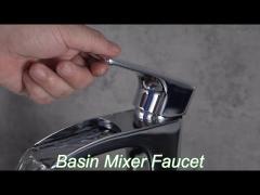 Chrome Finish High Brass Mixer Basin Faucet For Modern Bath Room T9392L