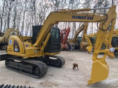 Cina 6 tonnellate di turbocompressore Used Komatsu Excavator PC60 in vendita