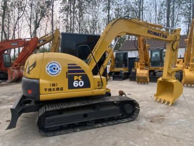 Cina 6 tonnellate di turbocompressore Used Komatsu Excavator PC60 in vendita