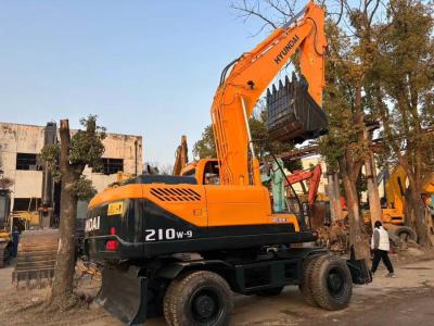 Quality R210w-9 Wheel Used Hyundai Excavator 21950KW 21 Ton For Construction for sale