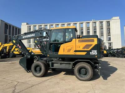 China Multi-Functional Korea Hyundai Excavator HW150 Wheel Jindongyu Machine for sale