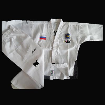 China Custom new  ITF masterTaekwondo uniform martial arts wear taekwondo uniform White ITF TKD uniform for sale