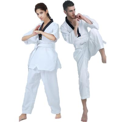 China Custom WTF ribbed material taekwondo uniform  black belt taekwondo GI WTF Taekwondo Dobok/Suit/ for sale